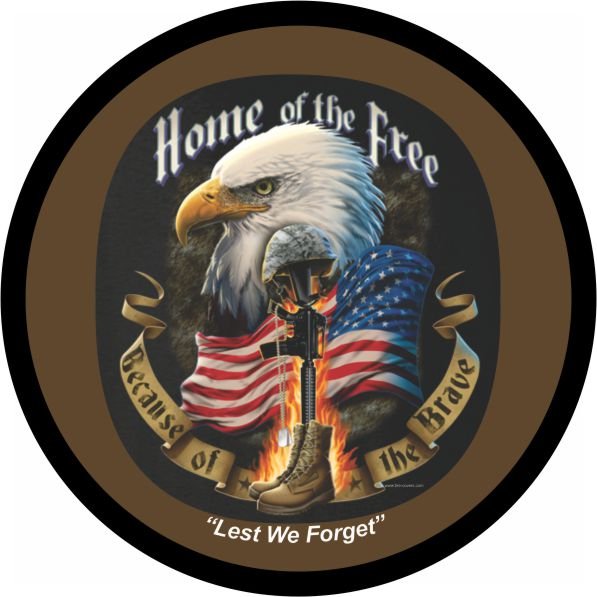 Home Of The Free Spare Tire Cover